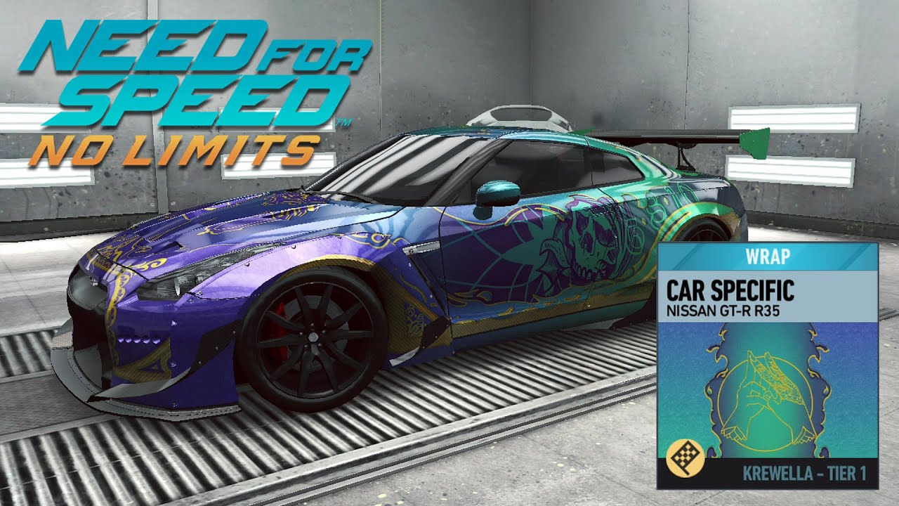 NISSAN GT-R R35 KREWELLA WRAP NFS No Limits Android IOS Gameplay ...