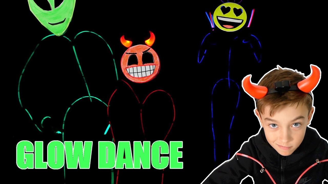 DISFRACES GLOW IN THE DARK DIY + DANCE CHALLENGE! - YouTube