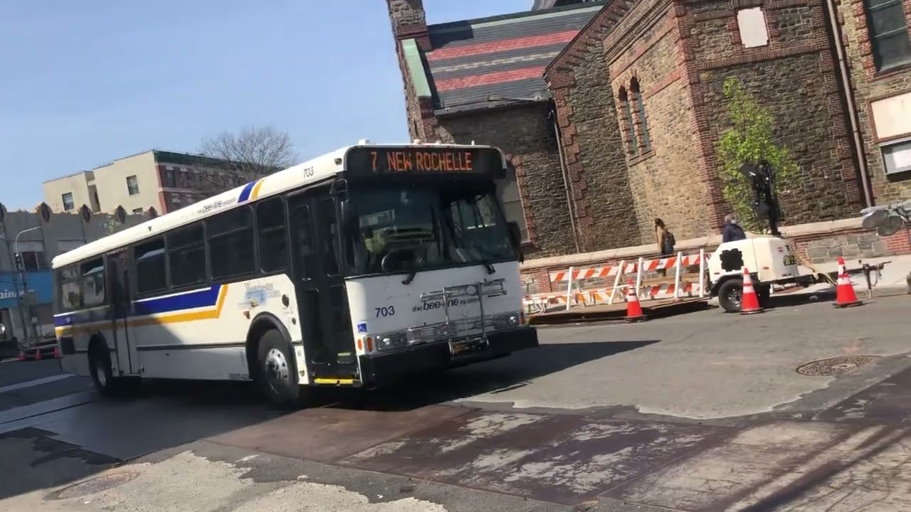Bee-Line Bus 2006 Orion V Route 7 To New Rochelle #703 Yonkers Getty ...