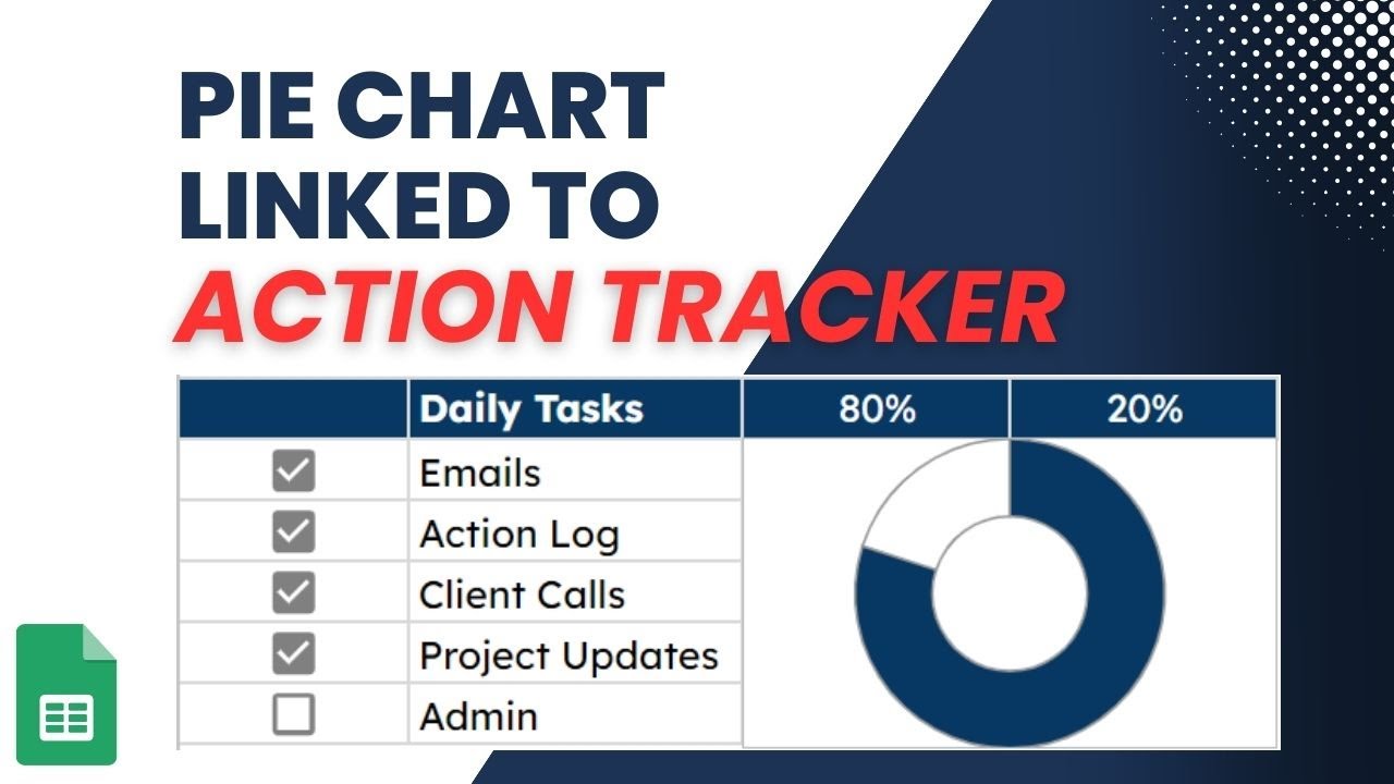 Pie Chart Linked to Action Tracker - YouTube