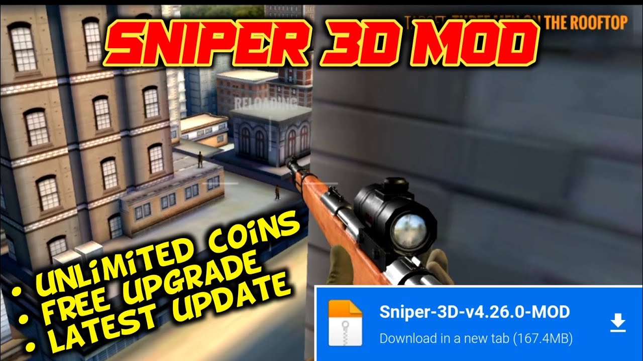 Update Sniper 3D Mod Terbaru | no password - YouTube