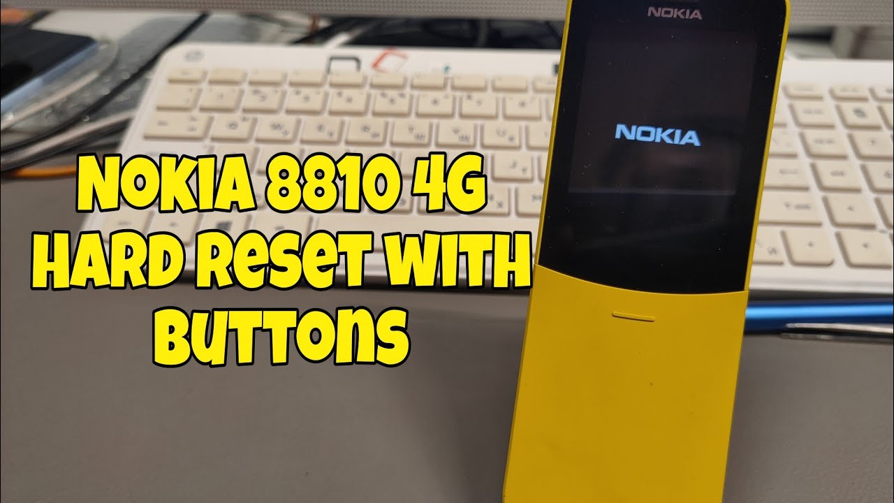 How to Hard Reset Nokia 8110 4G, Delete Phone Lock. - YouTube