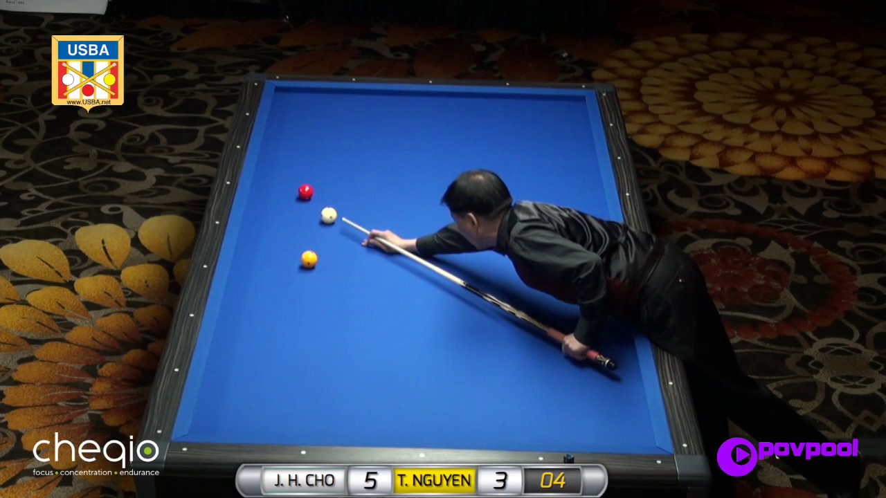 #34 • Tung NGUYEN vs Jae Hyung CHO - 2017 USBA 3-Cushion National ...