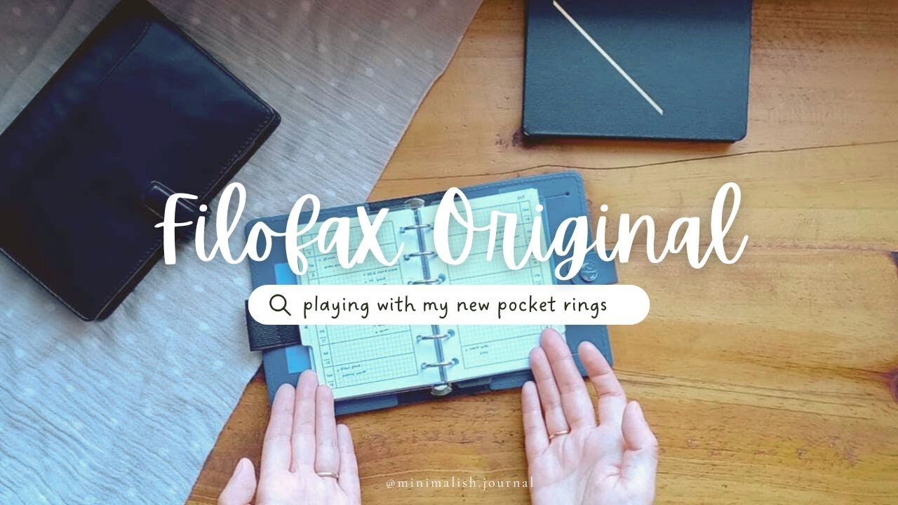 Test run of pocket rings! Playing with Filofax Original Pocket before ...