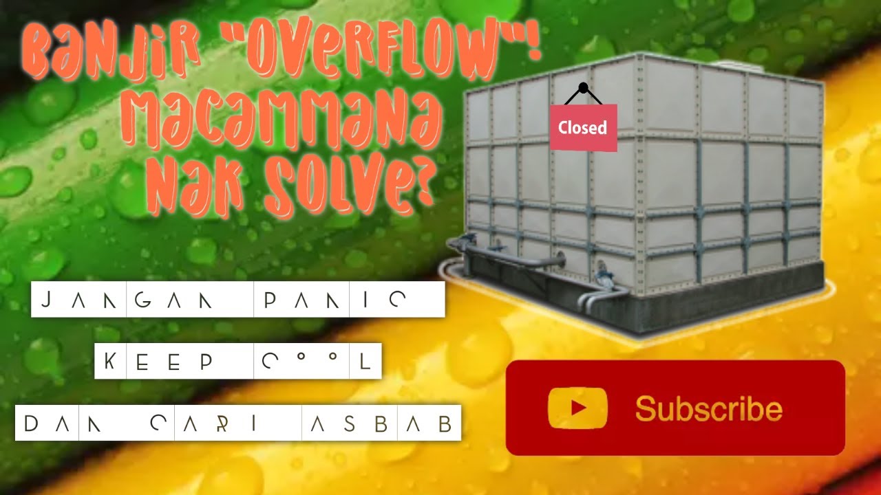 cold water tank " overflow " periksa dan baiki - YouTube