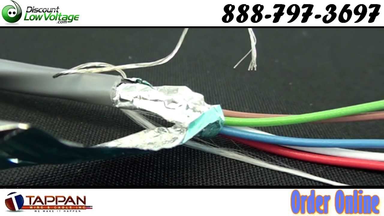 18 awg 6 conductor shielded stranded cable - YouTube