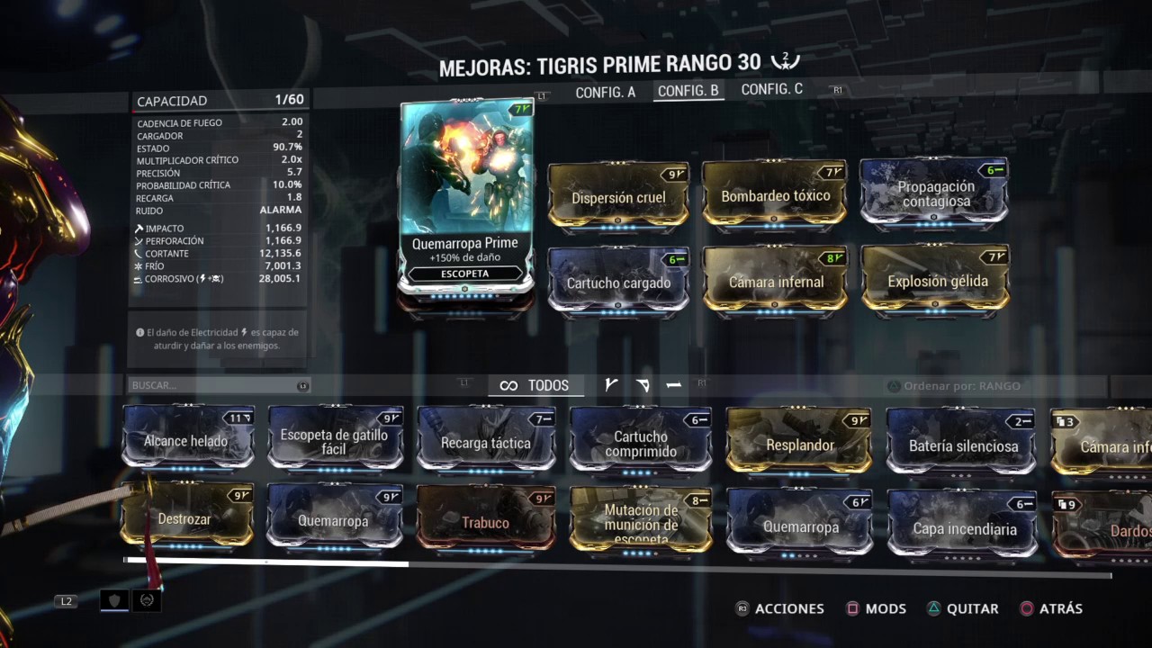 Warframe build tigris prime (secreta) - YouTube