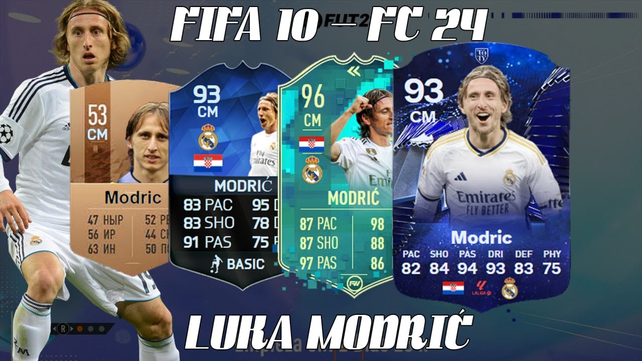 All cards Luka Modric ultimate team FiFA 2010 - FC 2024 - YouTube