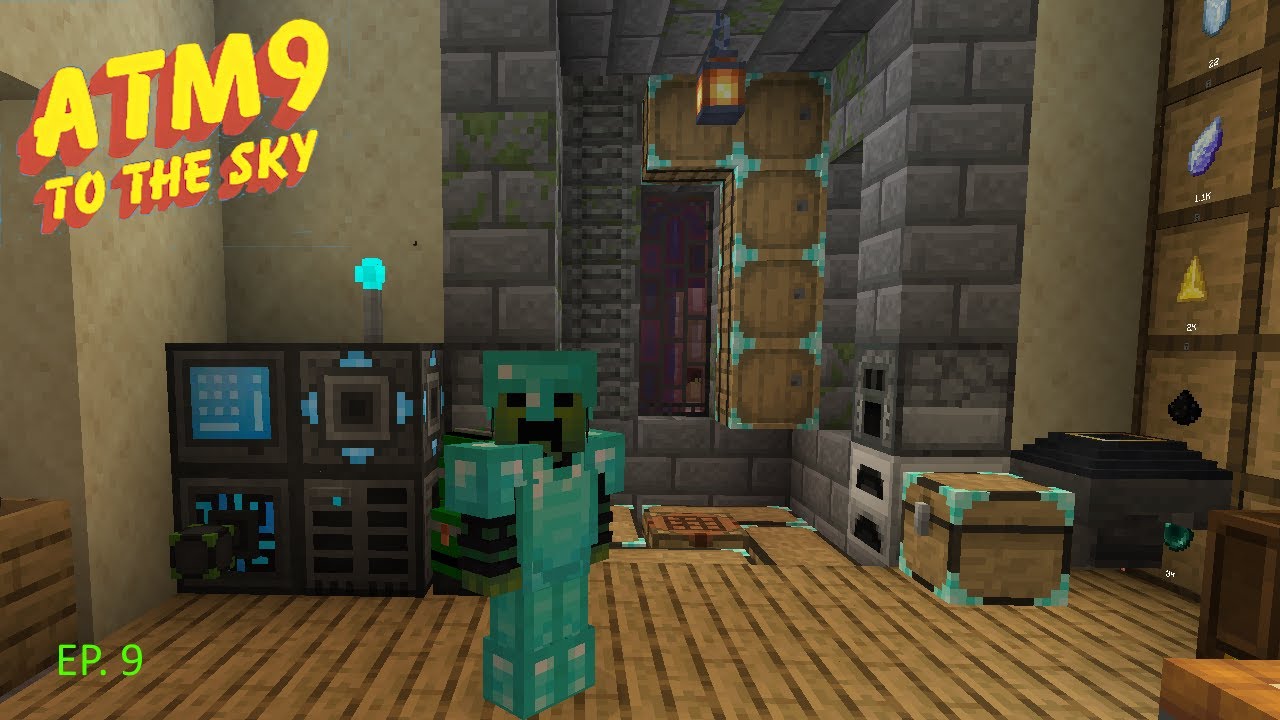 ATM9 To The Sky ep. 9 Getting into Refined Storage!!! - YouTube