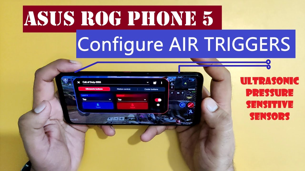 Configure Air Triggers on Asus ROG Phone 5 | Shortest video - YouTube