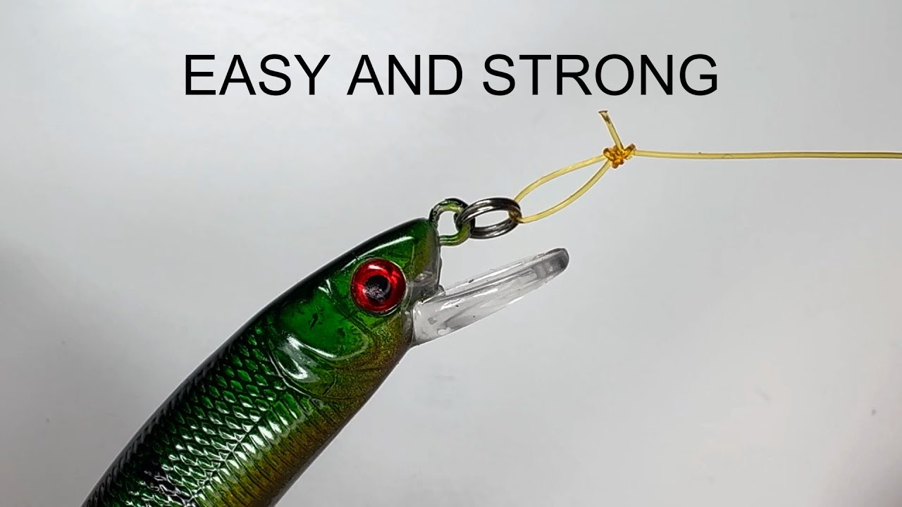 Strong loop knot for tying lures | Fishing knot - YouTube