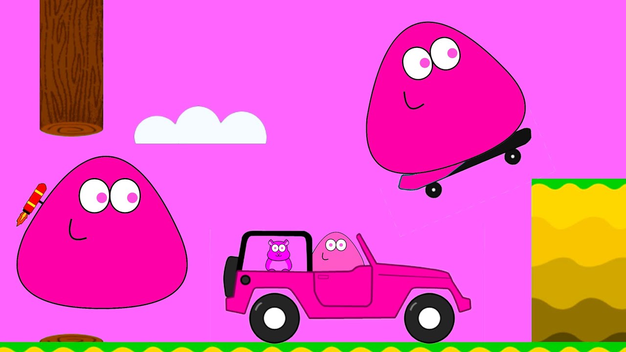 POU PINK GAMEPLAY | Pou Vlogs - YouTube