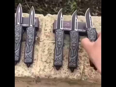 Выкидной нож Волк.кизляр. - YouTube