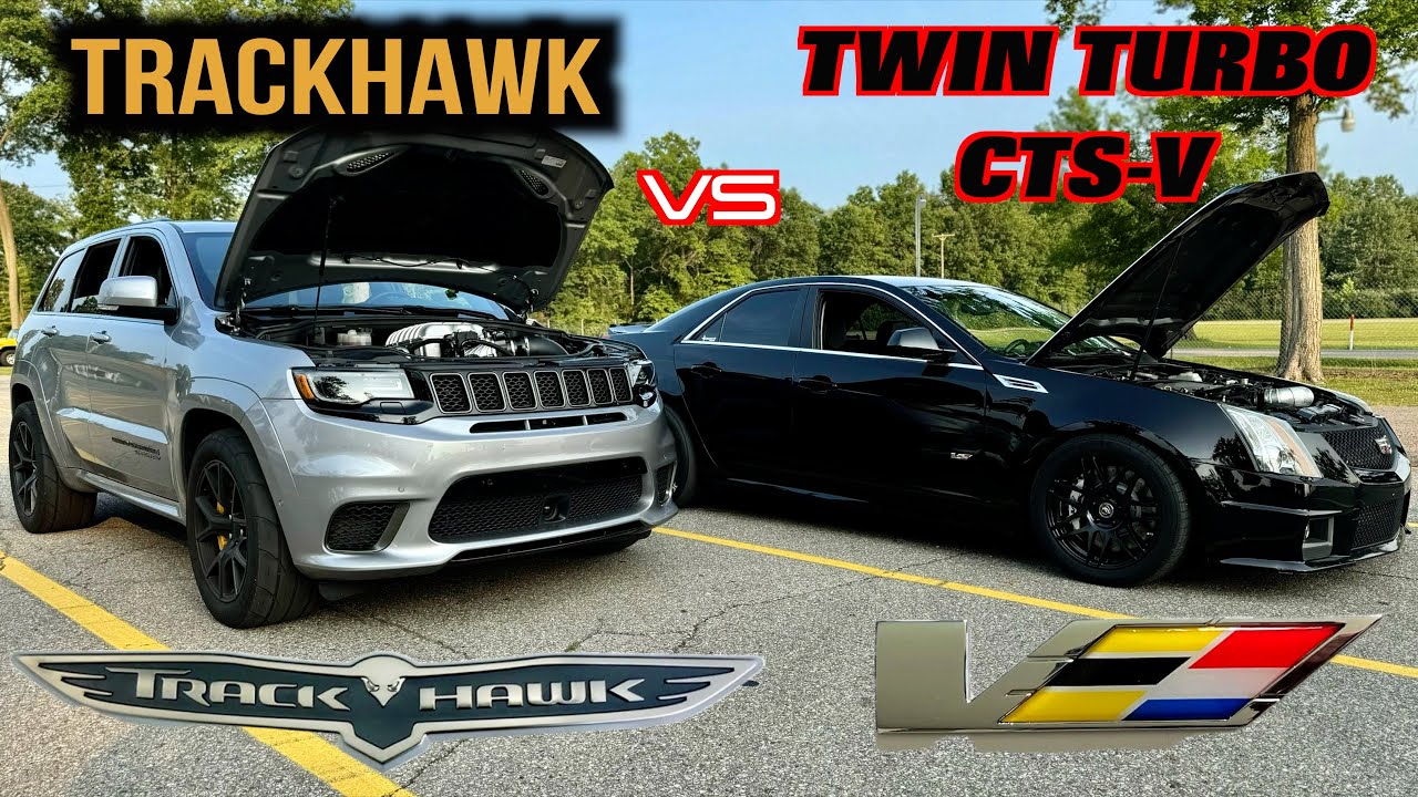 TWIN TURBO CTS-V TEACHES 1000HP TRACKHAWK A LESSON - YouTube