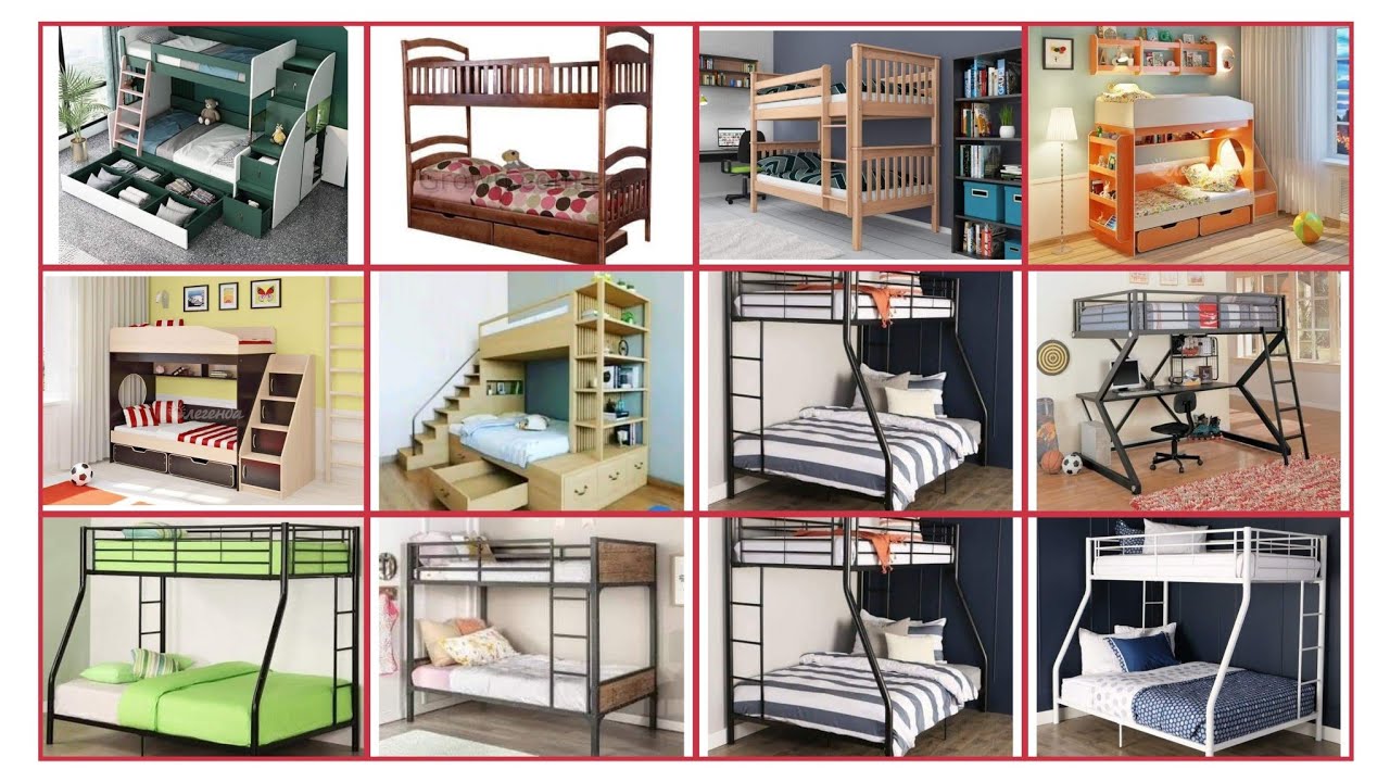 Bunk Bed Design, Double Deck Bed Design Wood, Bunk Bed Diy | iron bunk ...