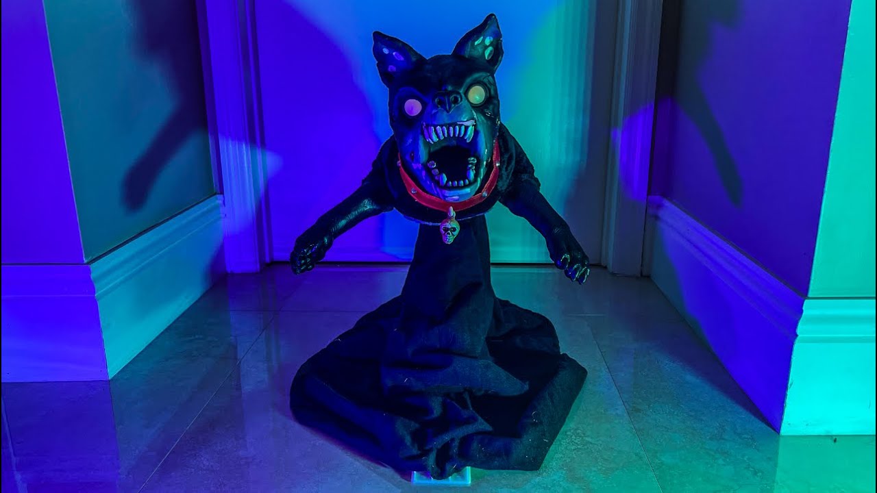 Spirit Halloween 2014 Jumping Dog Animatronic Tekky Toys Prop # ...
