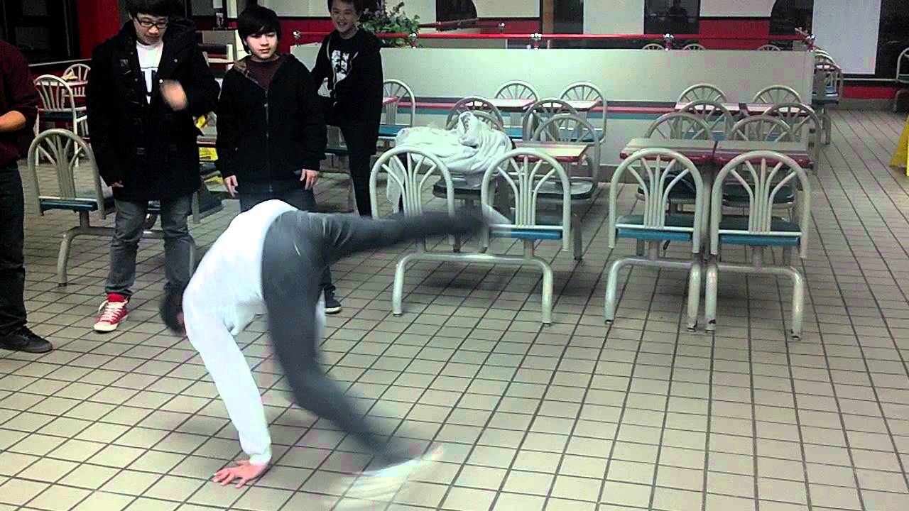 Break dancing at taco bell - YouTube