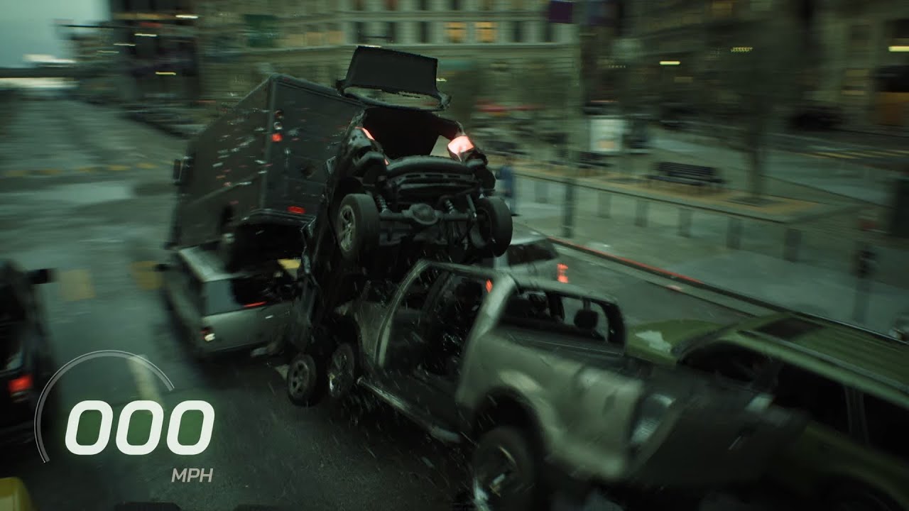 The Matrix Awakens PS5 - 100+MPH Pickup Trucks VS Cars Crash - Unreal ...
