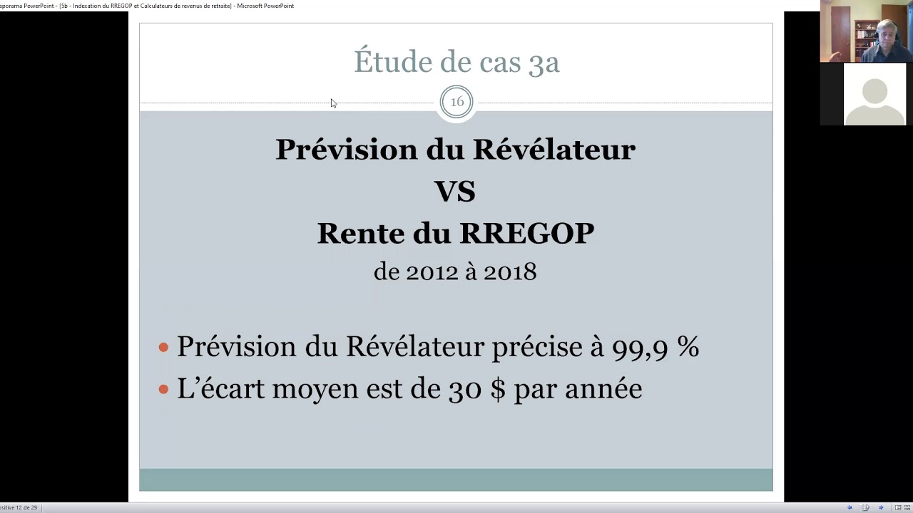 Indexation du RREGOP et les calculateurs de revenus de retraite - YouTube