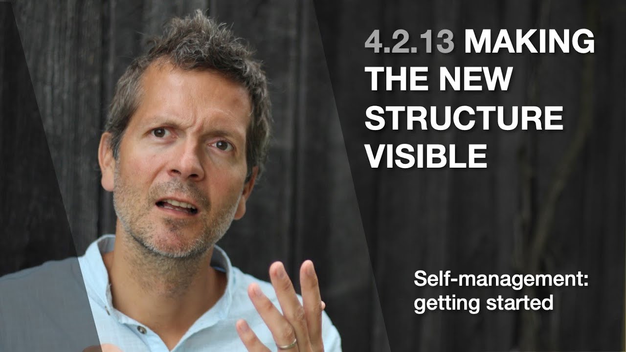 4.2.13 Making the new structure visible (Self-management: getting ...