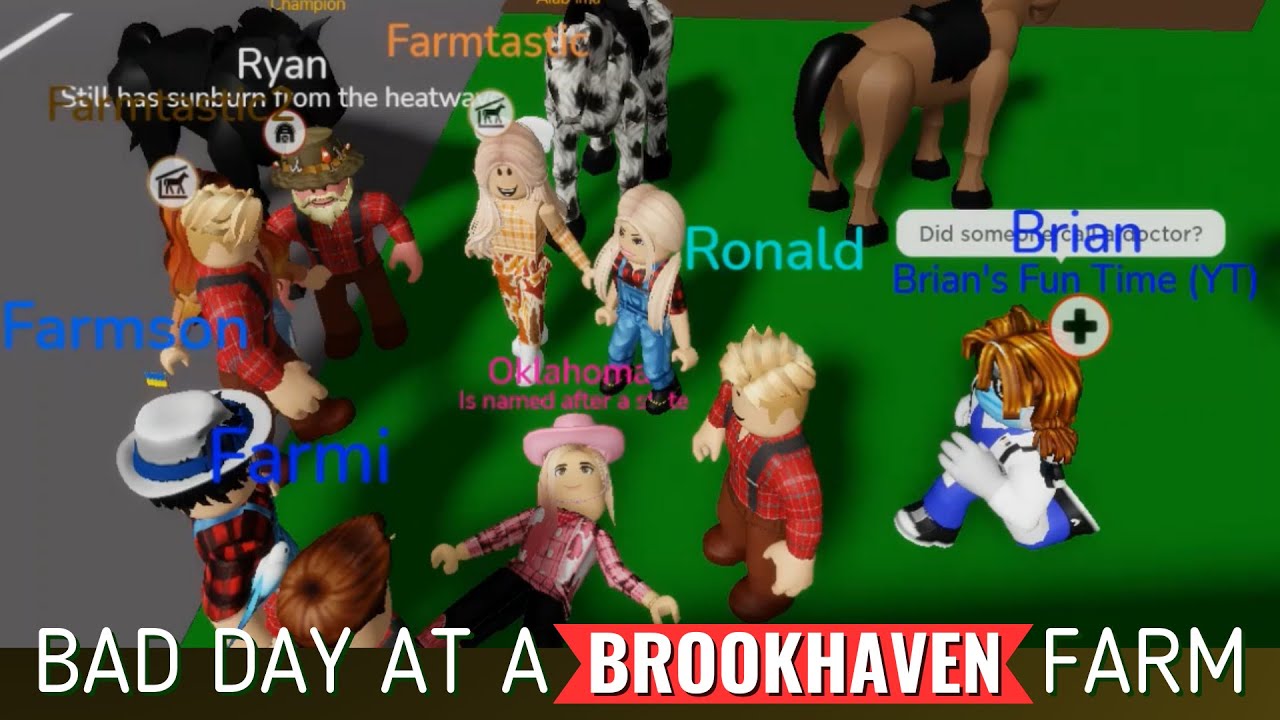 👩‍🌾 BAD DAY AT A BROOKHAVEN FARM - YouTube