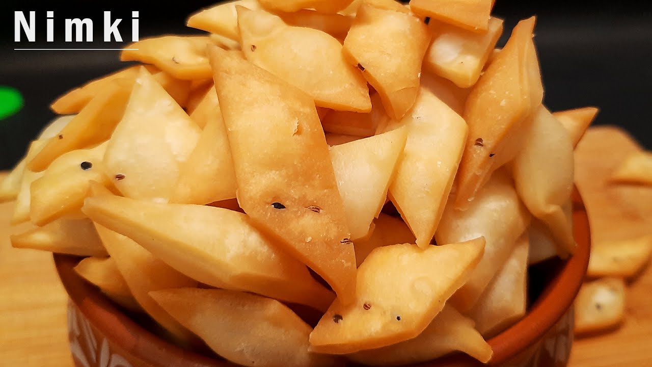 Nimki | Nimki Recipe | Crispy Namkeen Recipe | Namak Pare Recipe ...