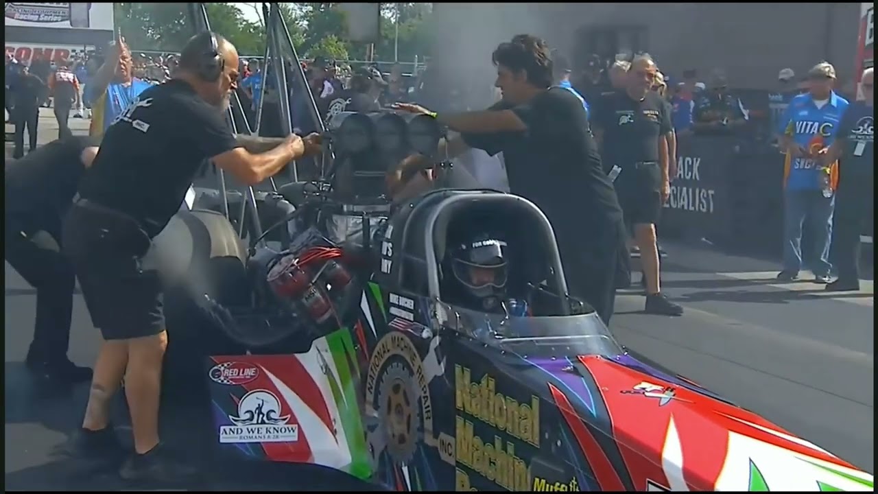Dan Mercier, Mike Bucher, Head Gasket Failure, Top Fuel Dragster, Rnd 4 ...