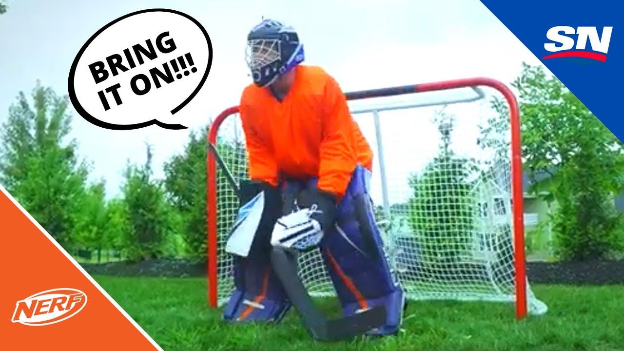 Sportsnet x Nerf EP4 Goalie Challenge - YouTube