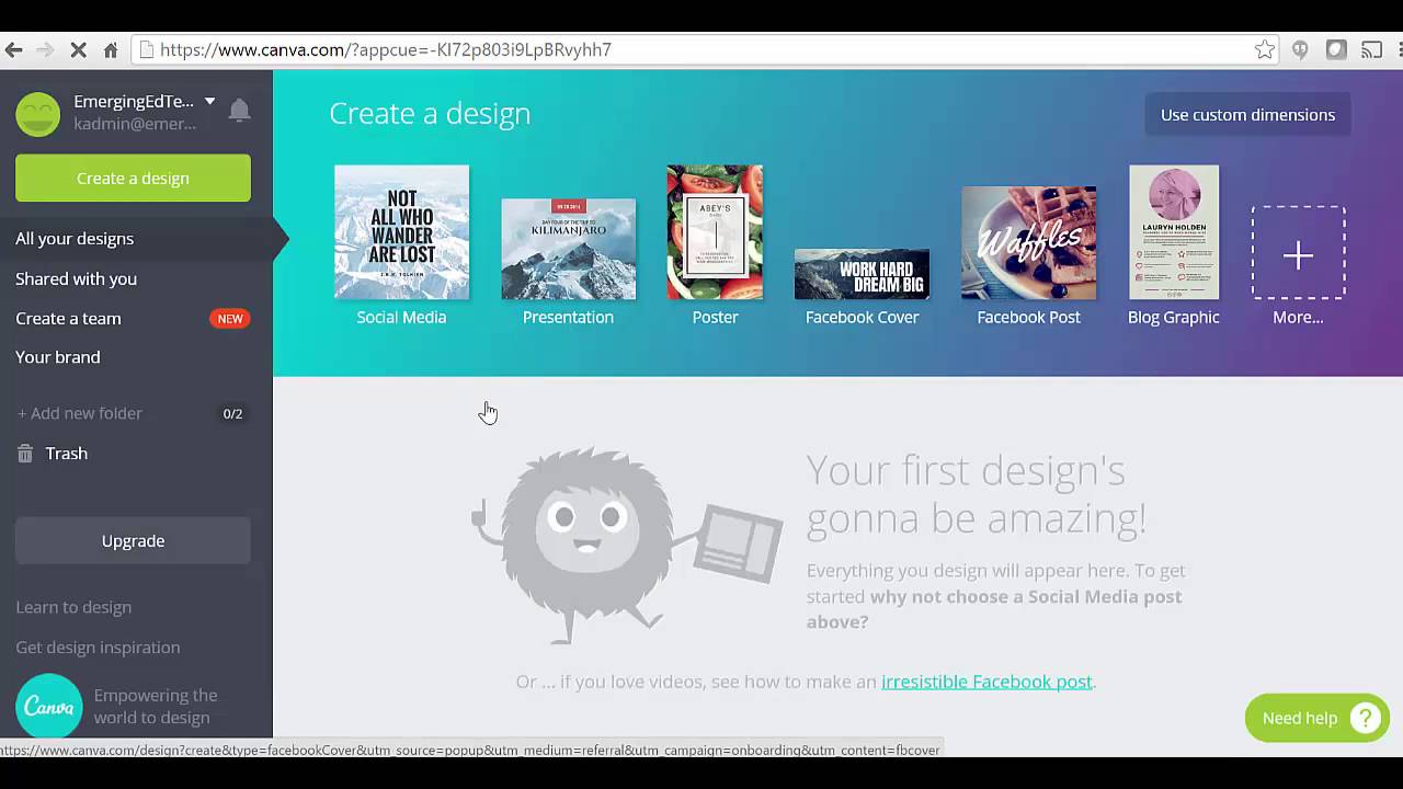 3 Minute Teaching TOOL-torial: Canva (Awesome Graphics Tool) - YouTube
