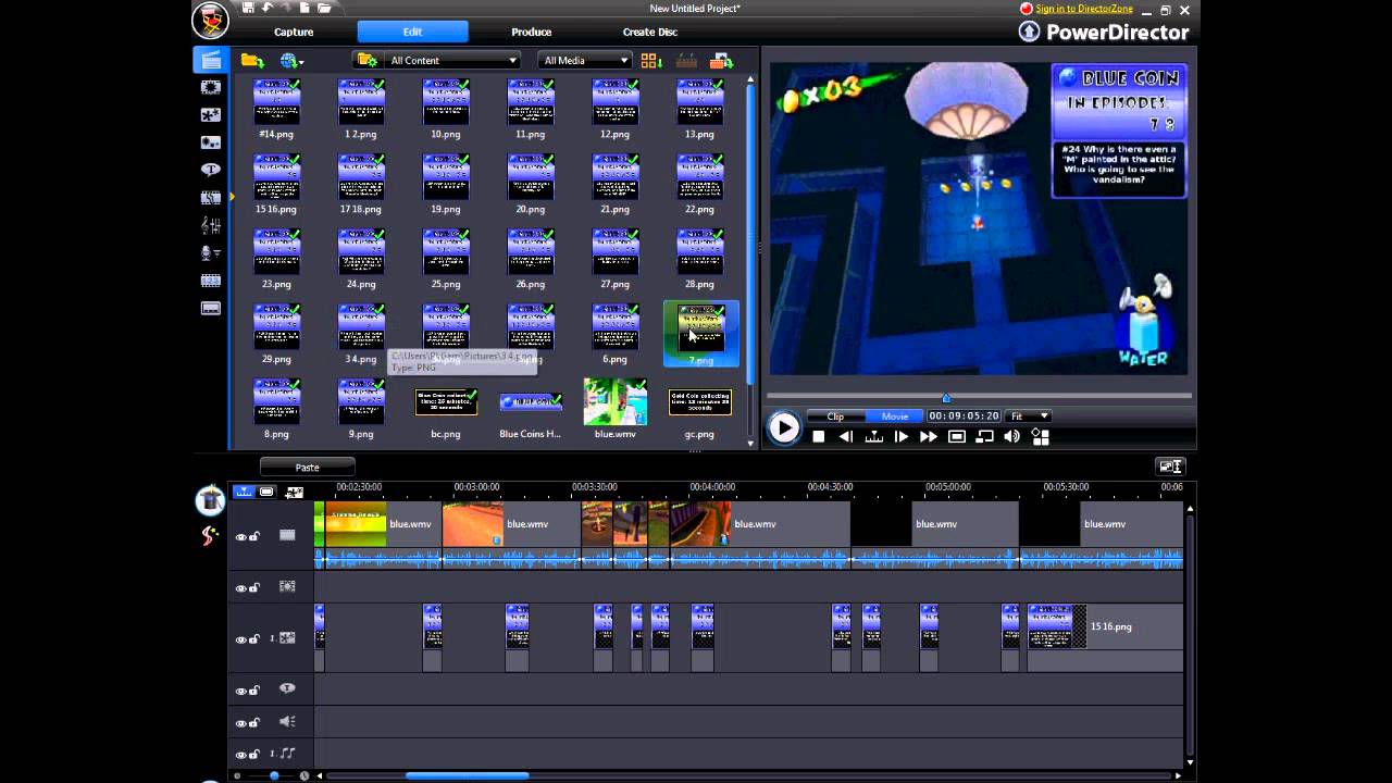 Powerdirector 8 Blue & Gold Coin Video Editing Showcase r CXFRt 6OA ...