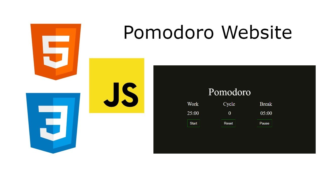 Project 10 Html Css Va Javascript Orqali Pomodoro Website Yasaymiz Youtube 0671