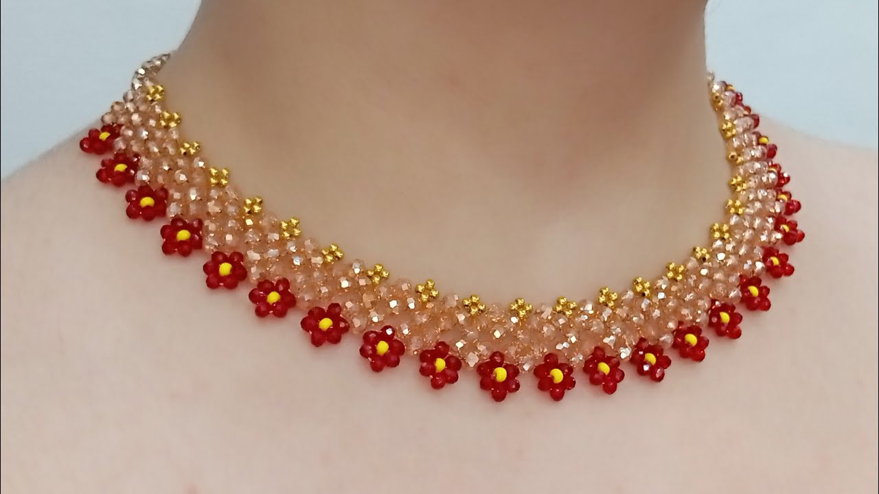 Impressive Beaded Necklace Making | Necklace Making | Beaded Jewelry ...