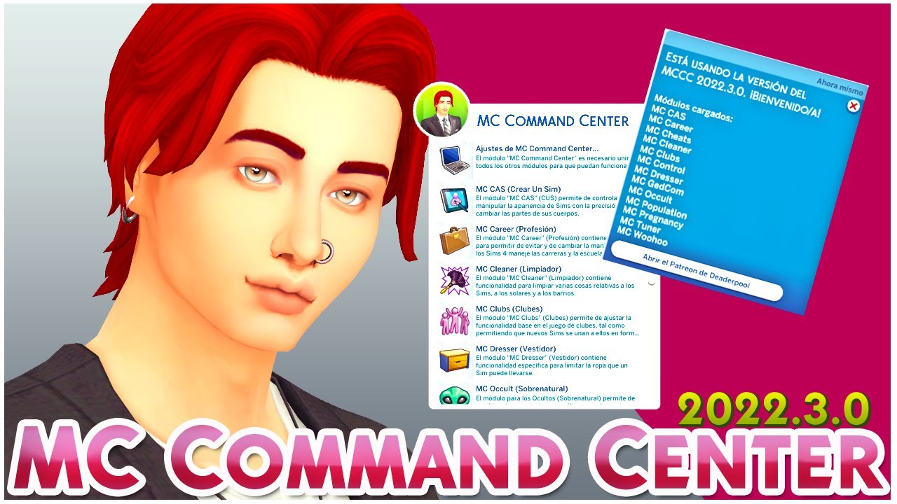 MC COMMAND CENTER 2022.3.0 // LOS SIMS 4 - YouTube