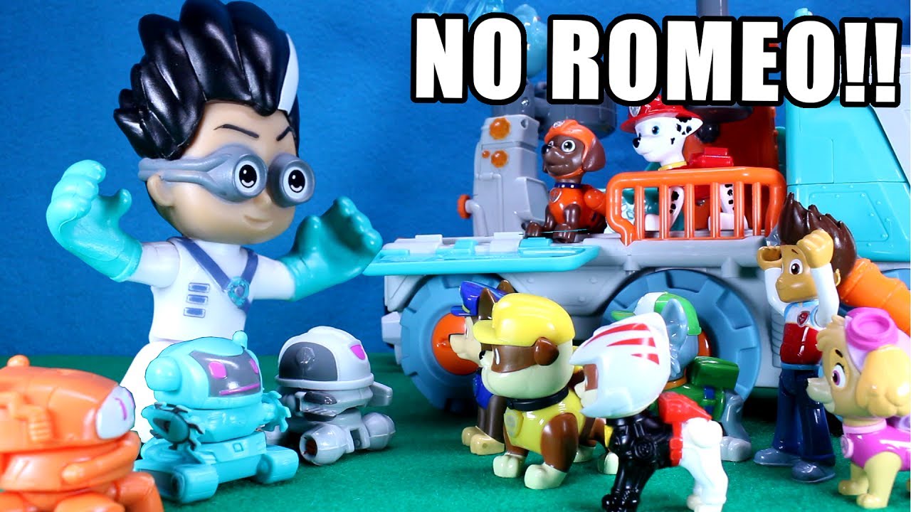 PAW Patrol Romeo and the Pups BIG Fight! Best Funny Toy Videos for Kids! - YouTube