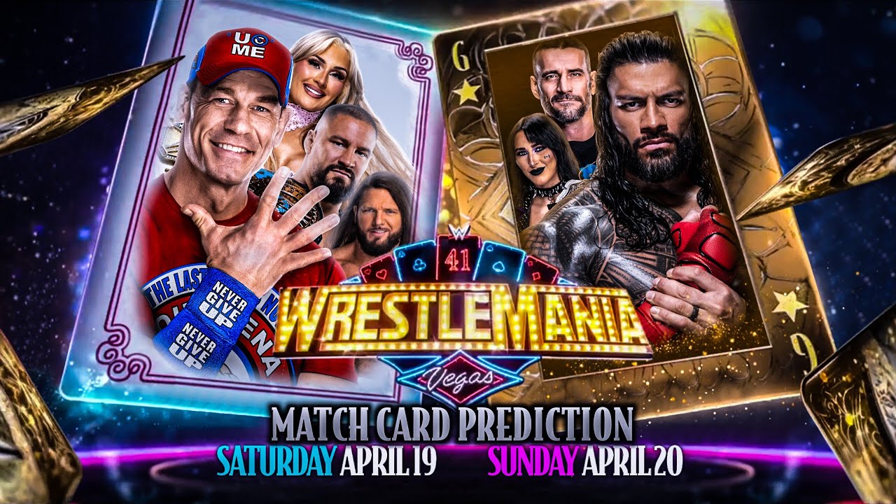 WWE WrestleMania 41 - Match Card Prediction | Expected Match Card ...