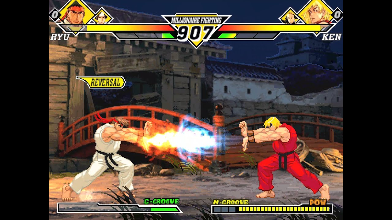 Ryu(SF) & Kyo vs Ken(SF) & Benimaru - YouTube