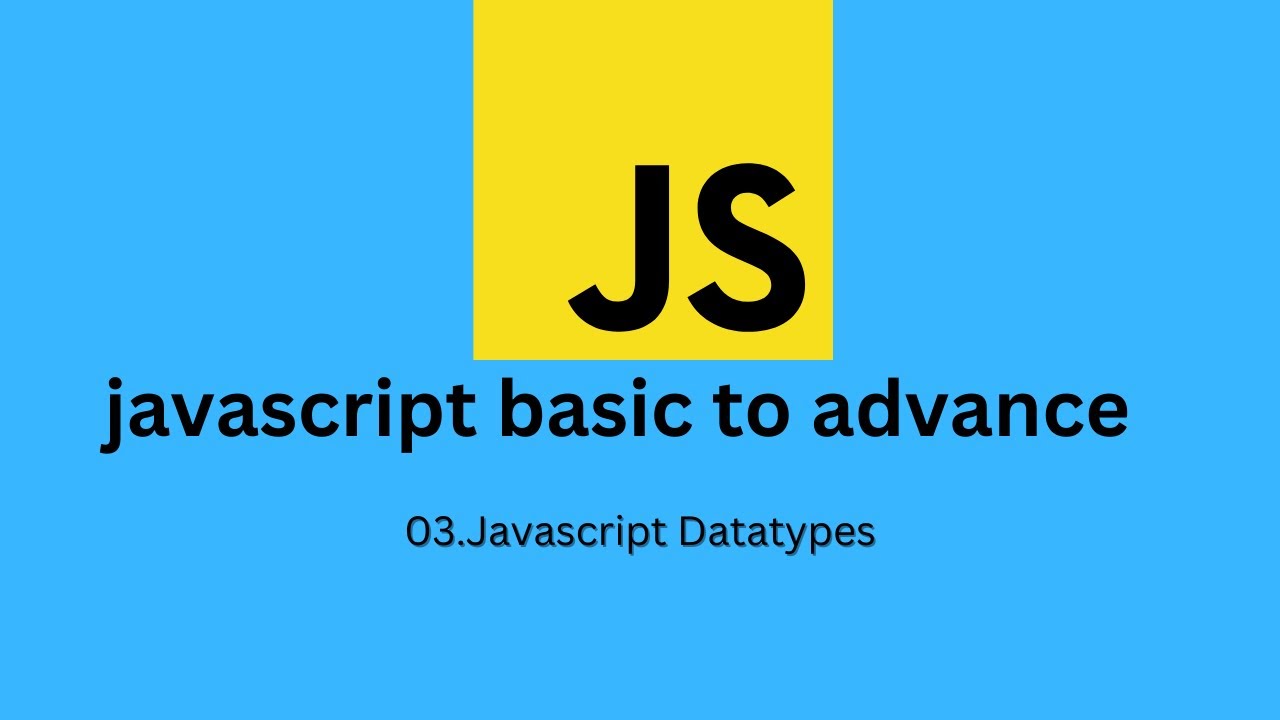 03javascript Datatypes Youtube