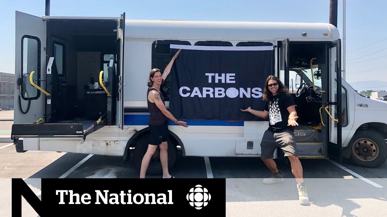 Band's music bus helps reignite live music concerts - YouTube