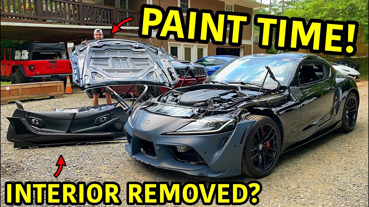 Rebuilding A Wrecked 2020 Toyota Supra Part 5 - YouTube