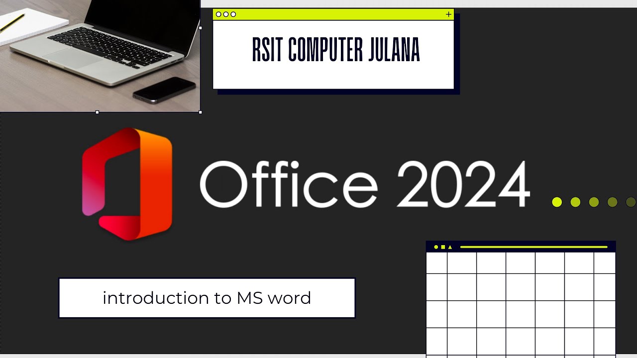 Introduction to MS Word 365 | RSIT COMPUTER JULANA Tutorial for ...