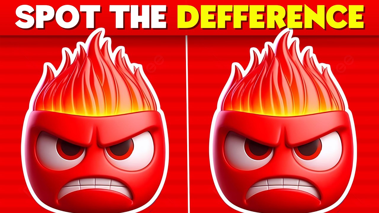 Spot the Difference: Inside Out 2 🥺😡🤢 | Part 1 - YouTube