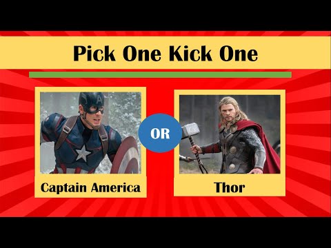 Pick One Kick One I Marvel Avengers Edition - YouTube