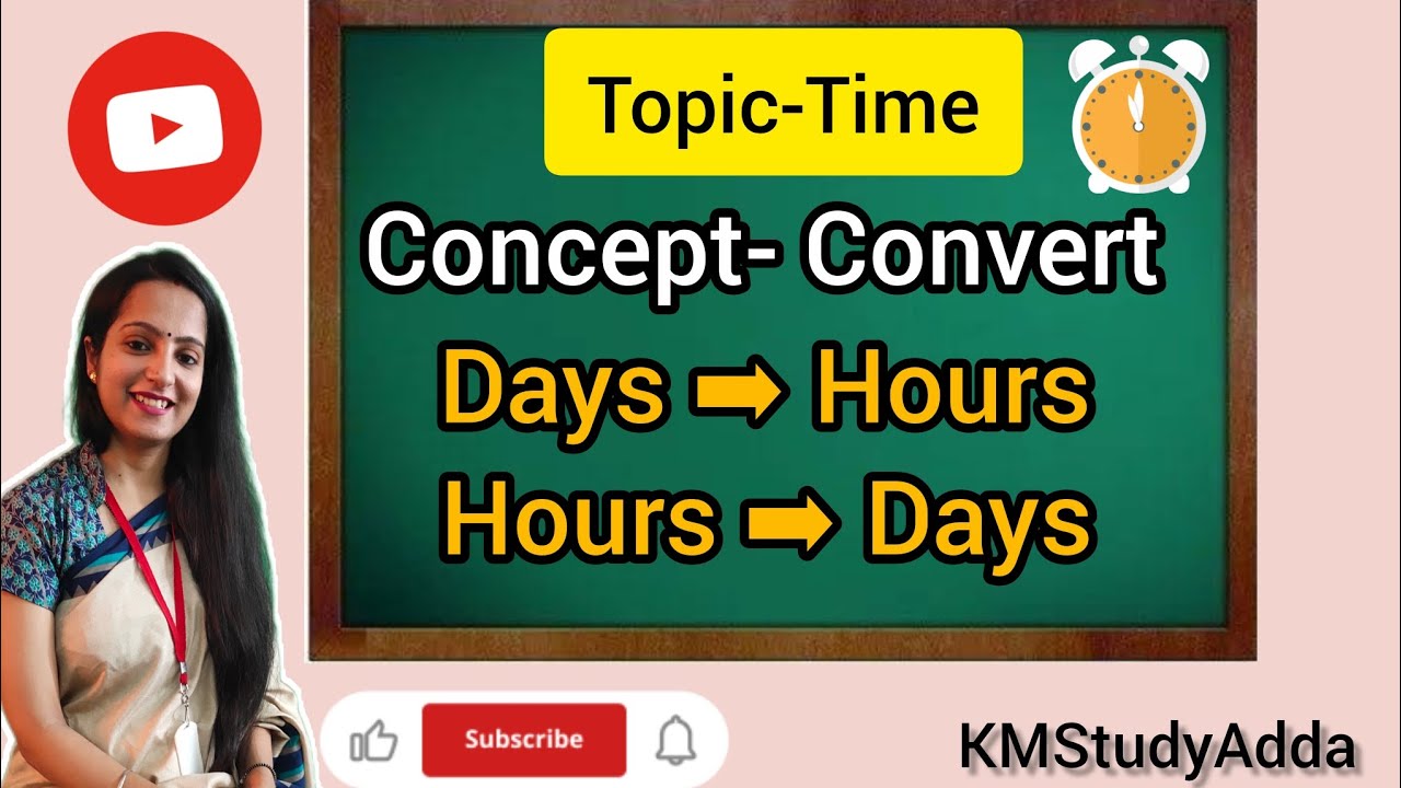 Convert Days into Hours| Hours into Days| Step by Step with formulas| # ...