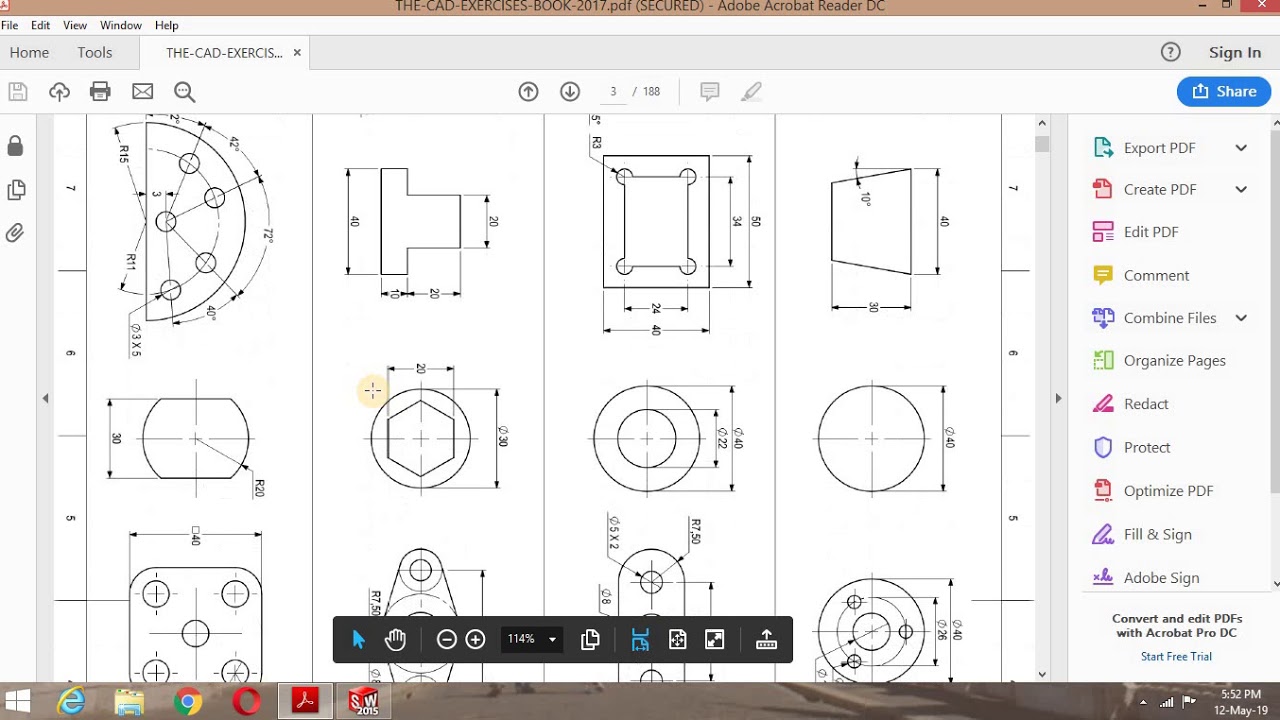 Basics of solid work 2d Protractor - YouTube