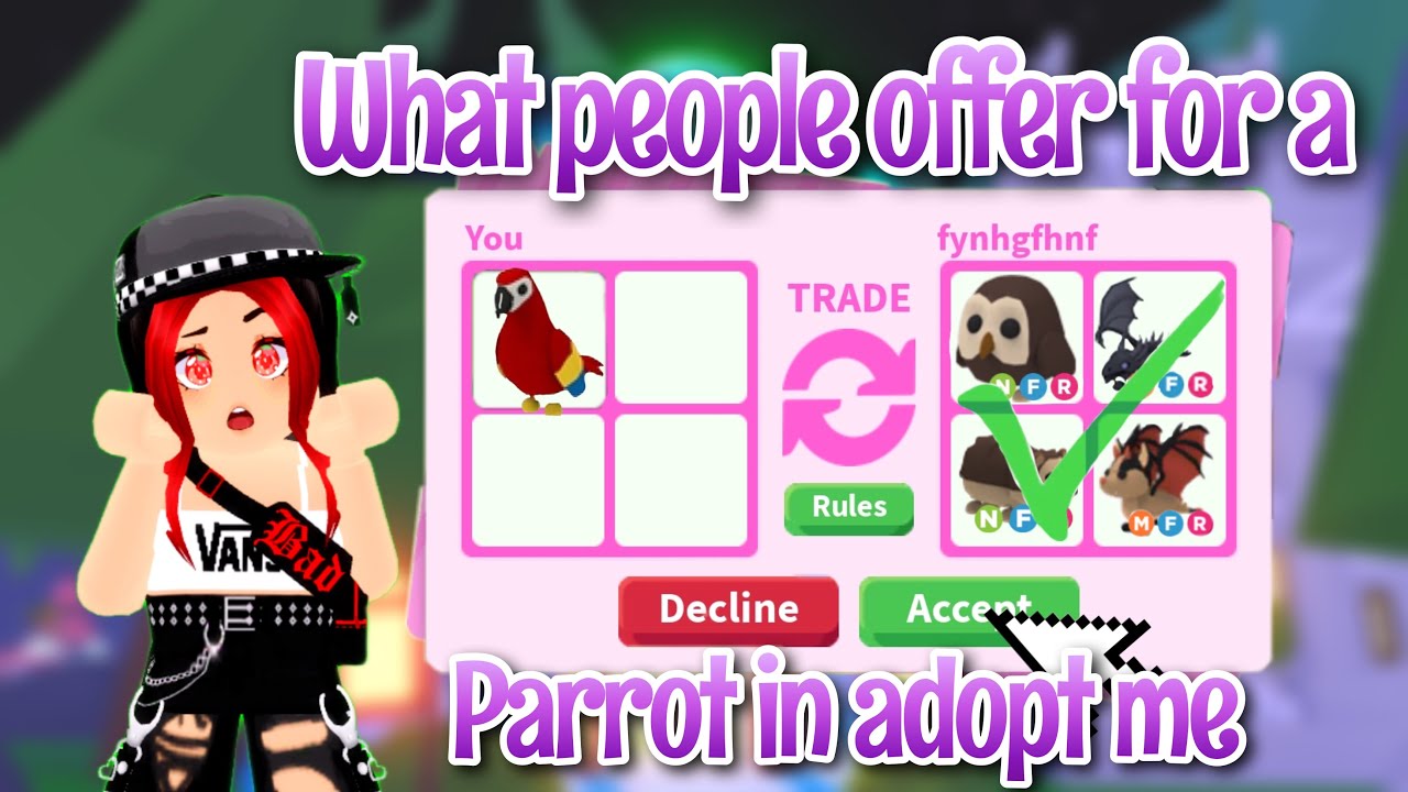 What people offer for a LEGENDARY PARROT in Roblox Adopt Me! - YouTube