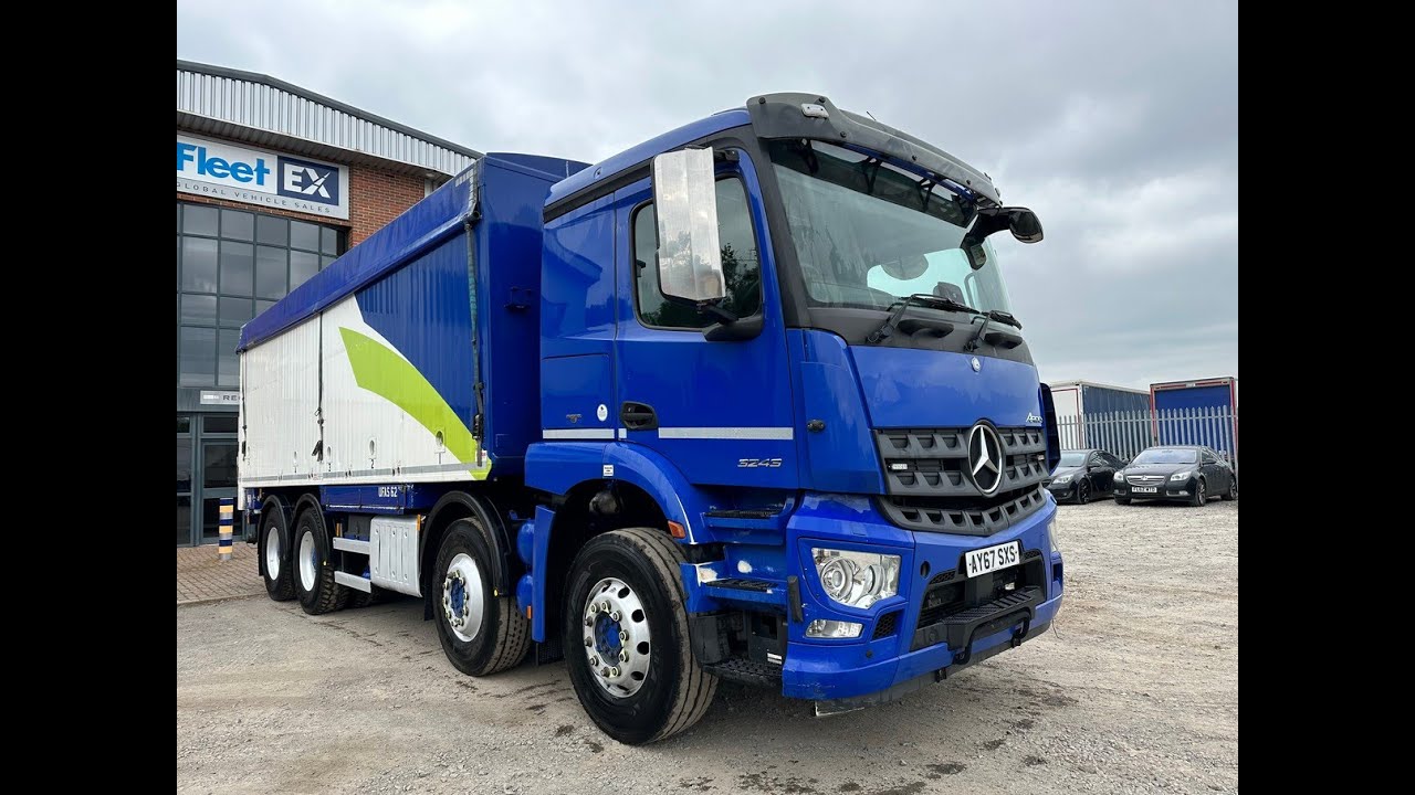 MERCEDES AROCS 3243 *EURO 6* 8X4 TIPPER BLOWER 2017 - AY67 SXS: - YouTube
