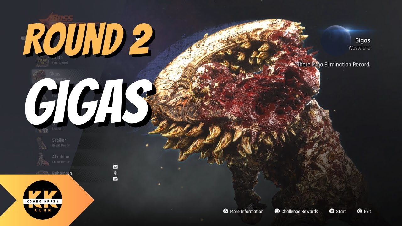 Stellar Blade Boss Challenge: Gigas Boss Fight, Wasteland - Normal Mode ...