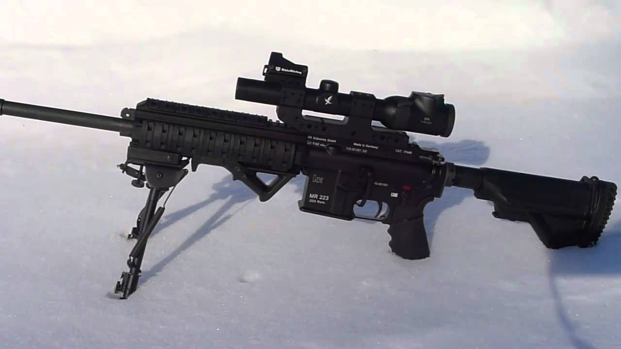 Heckler & Koch MR223 IPSC Gevär (2011) med Swarovski Z6i. HK MR223 ...