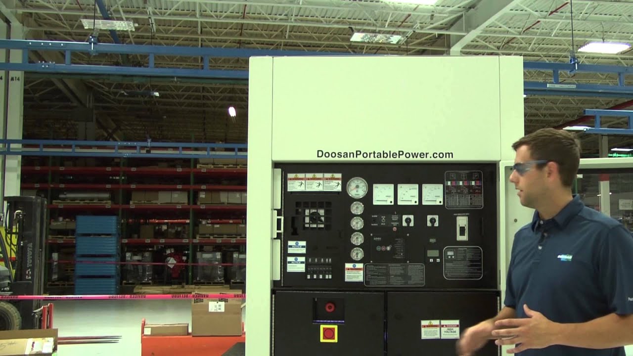 Doosan Portable Power Generators - Walkaround - YouTube