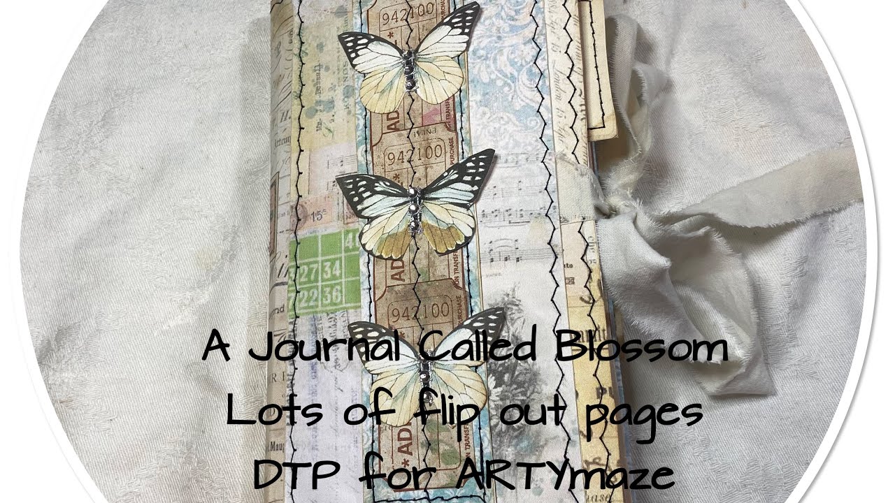 A journal Called Blossom flip out pages DTP for ARTYmaze - YouTube